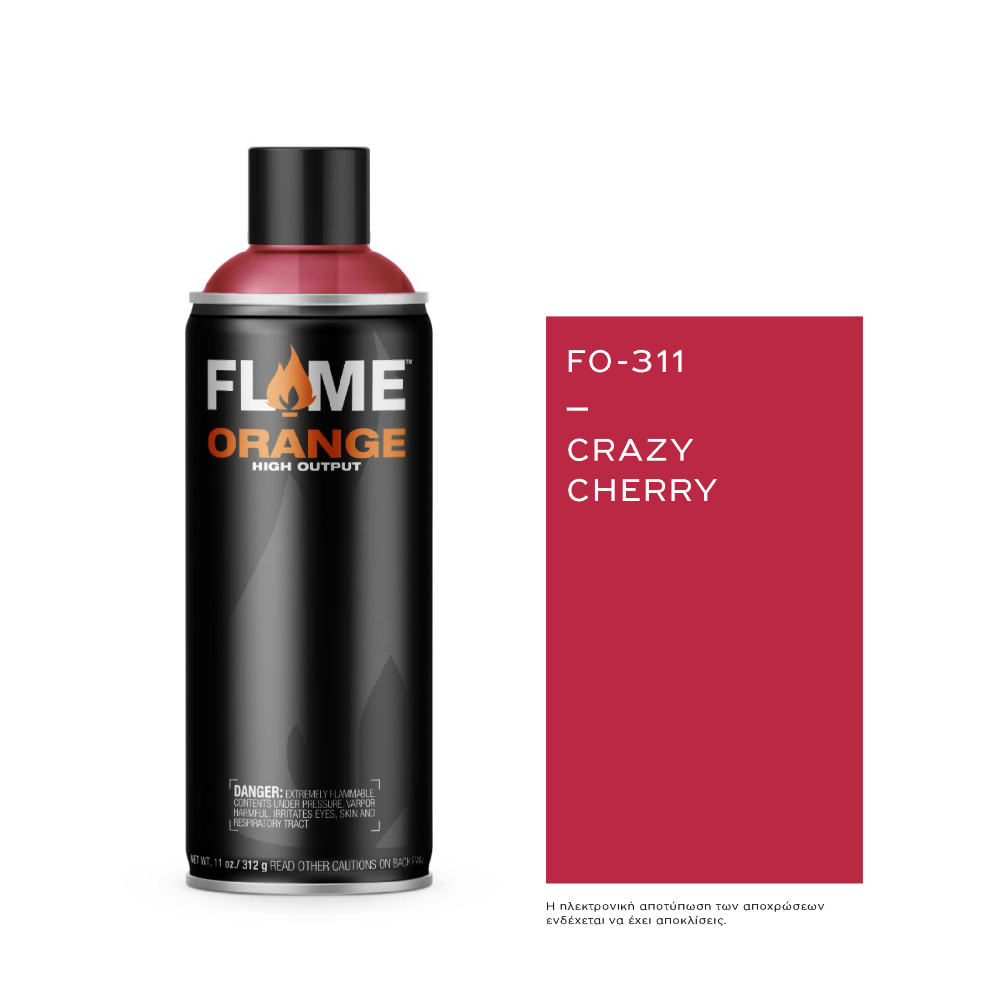 Spray Flame Orange 400ml, Crazy Cherry | PowerSkate