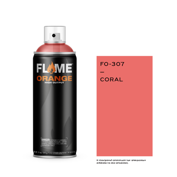 Spray Flame Orange 400ml, Coral | Powerskate