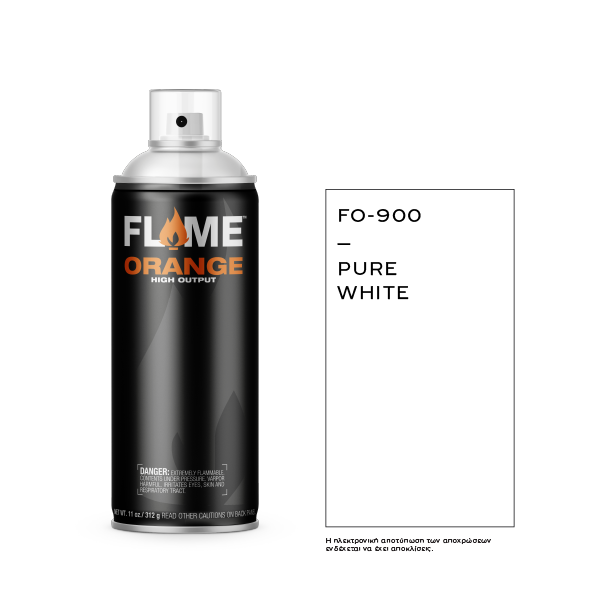 Spray Flame Orange 400ml, Pure White | Powerskate